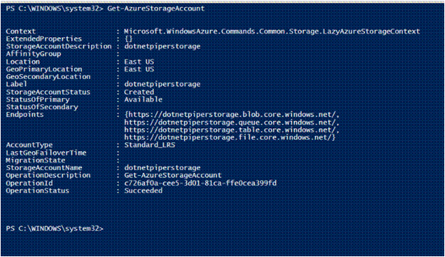 Create Azure Storage Account And Container Using Powershell